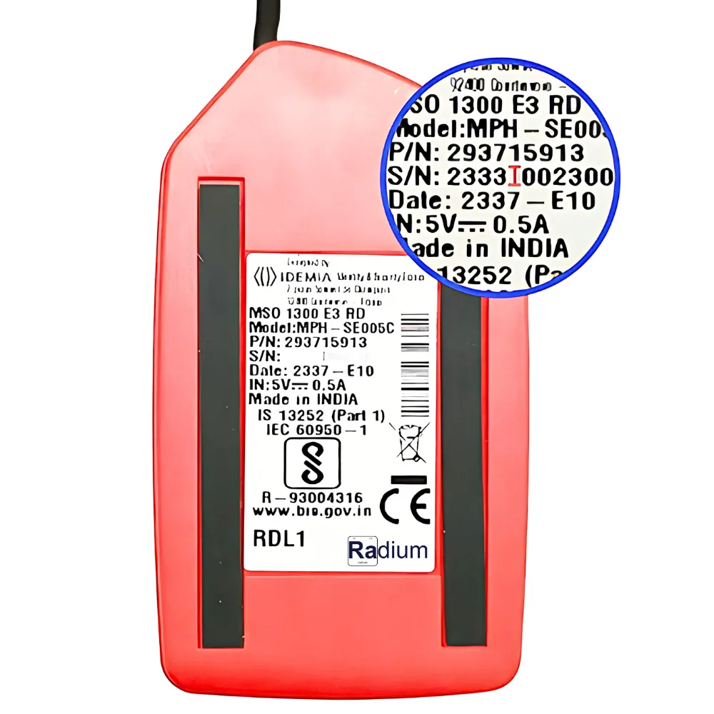 Buy Morpho MSO 1300 E3 L0 / L1 Single Biometric Fingerprint Scanner ...